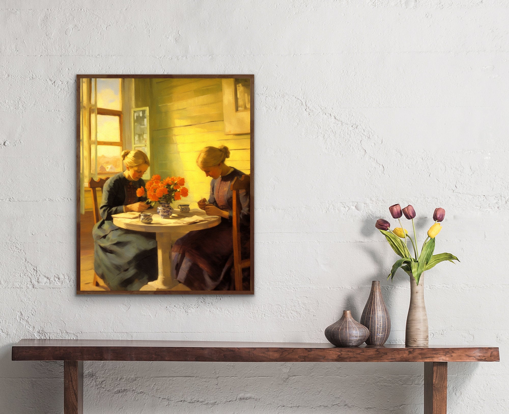 Anna Ancher Inspired: 'morning Tea' Canvas Print - A Raw and Intimate ...