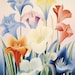 Georgia O'keeffe Inspired Art Deco Wildflower Canvas Print: Floral Wall ...