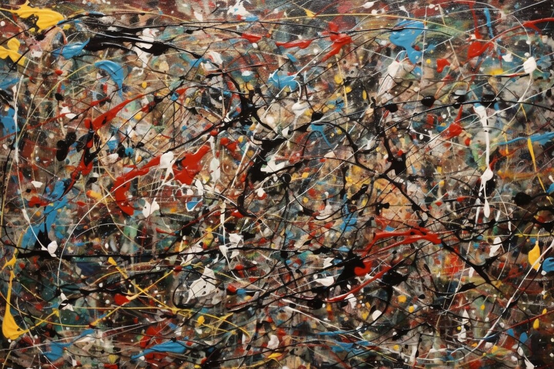 Jackson Pollock ISO, Original Artwork Canvas Print, Art | Custom Canvas ...