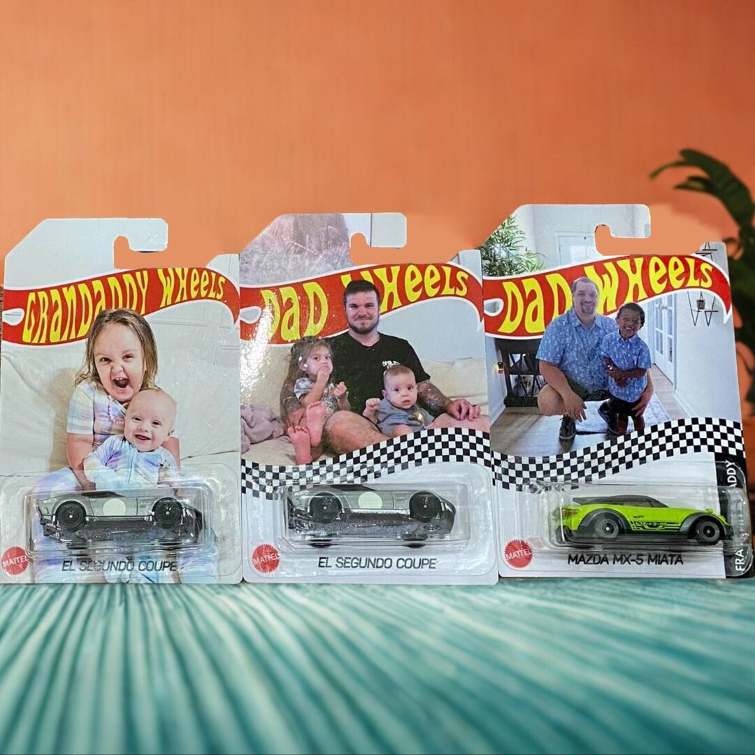 Personalized Dadwheels Diecast Car, Custom Toy Collectible W Photo ...