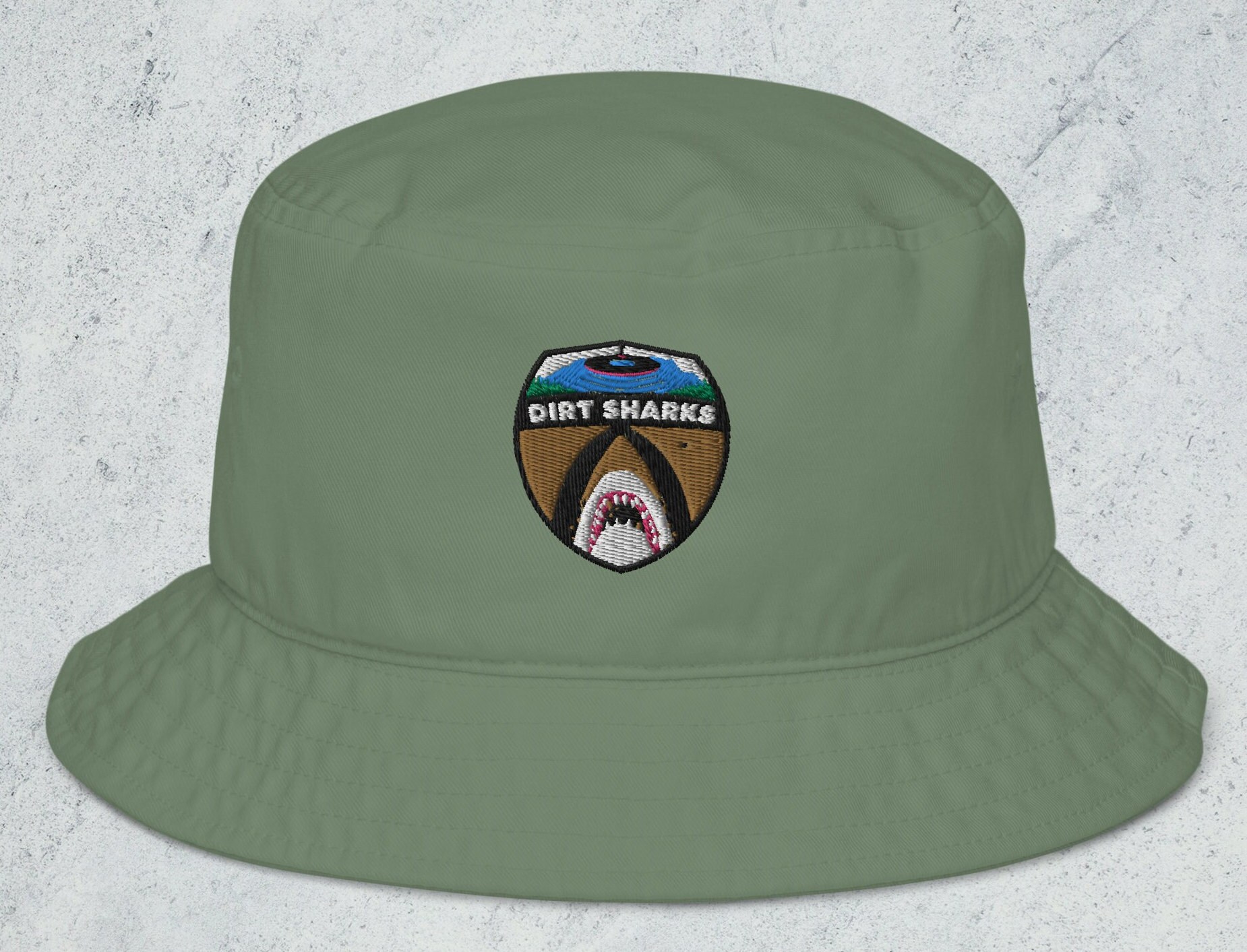 Dirt Sharks Logo Organic Bucket Hat as Feat in Detectorists. - Etsy