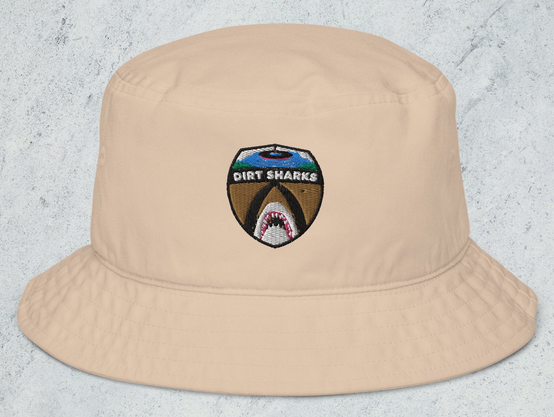 Dirt Sharks Logo Organic Bucket Hat as Feat in Detectorists. - Etsy