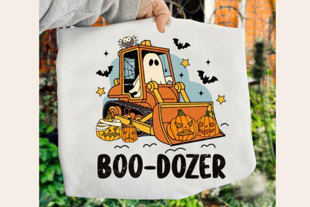 Boo Dozer Ghost Png, Boys Fall Halloween - Etsy