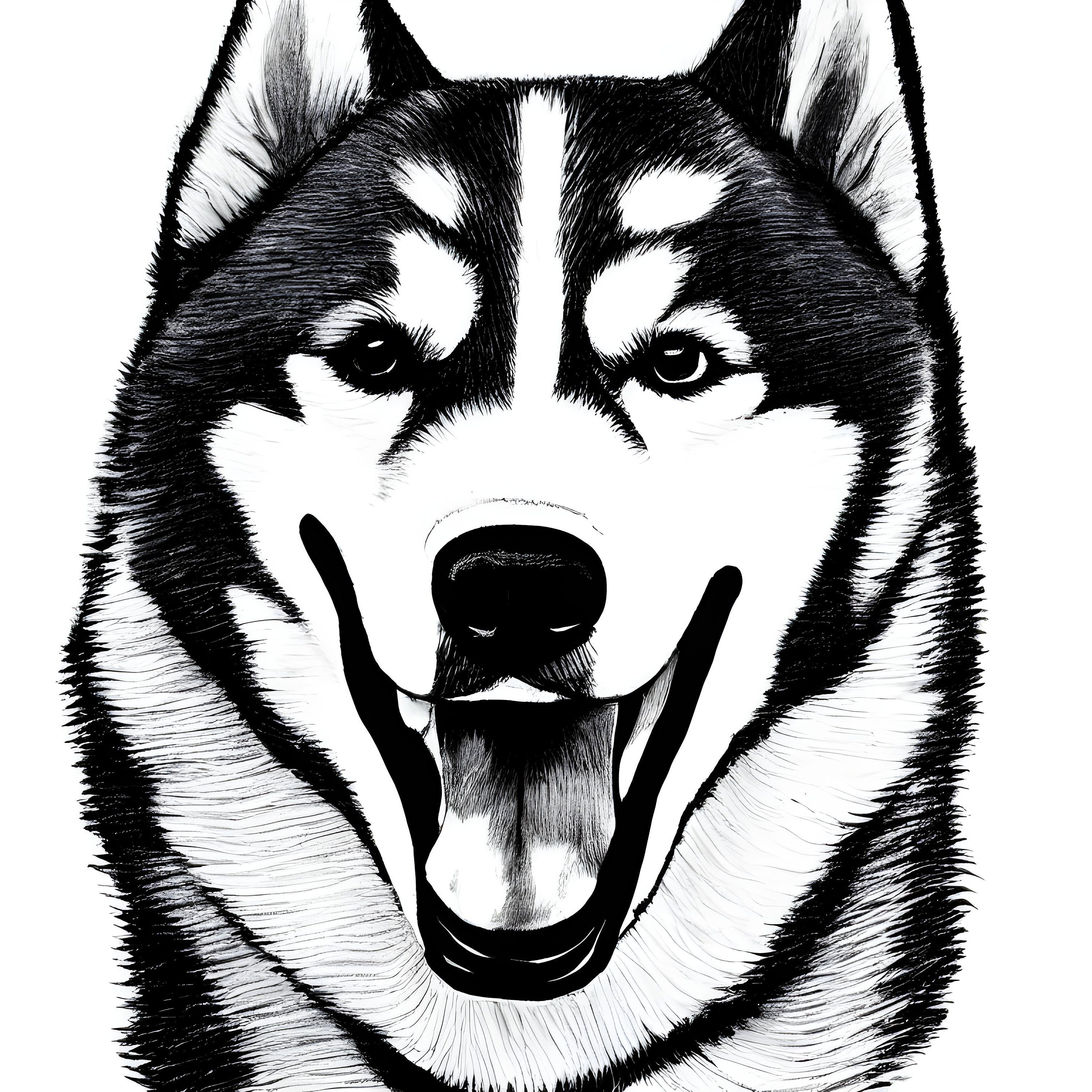 Digital Husky Printable Poster Wall Art Husky Digital Download - Etsy