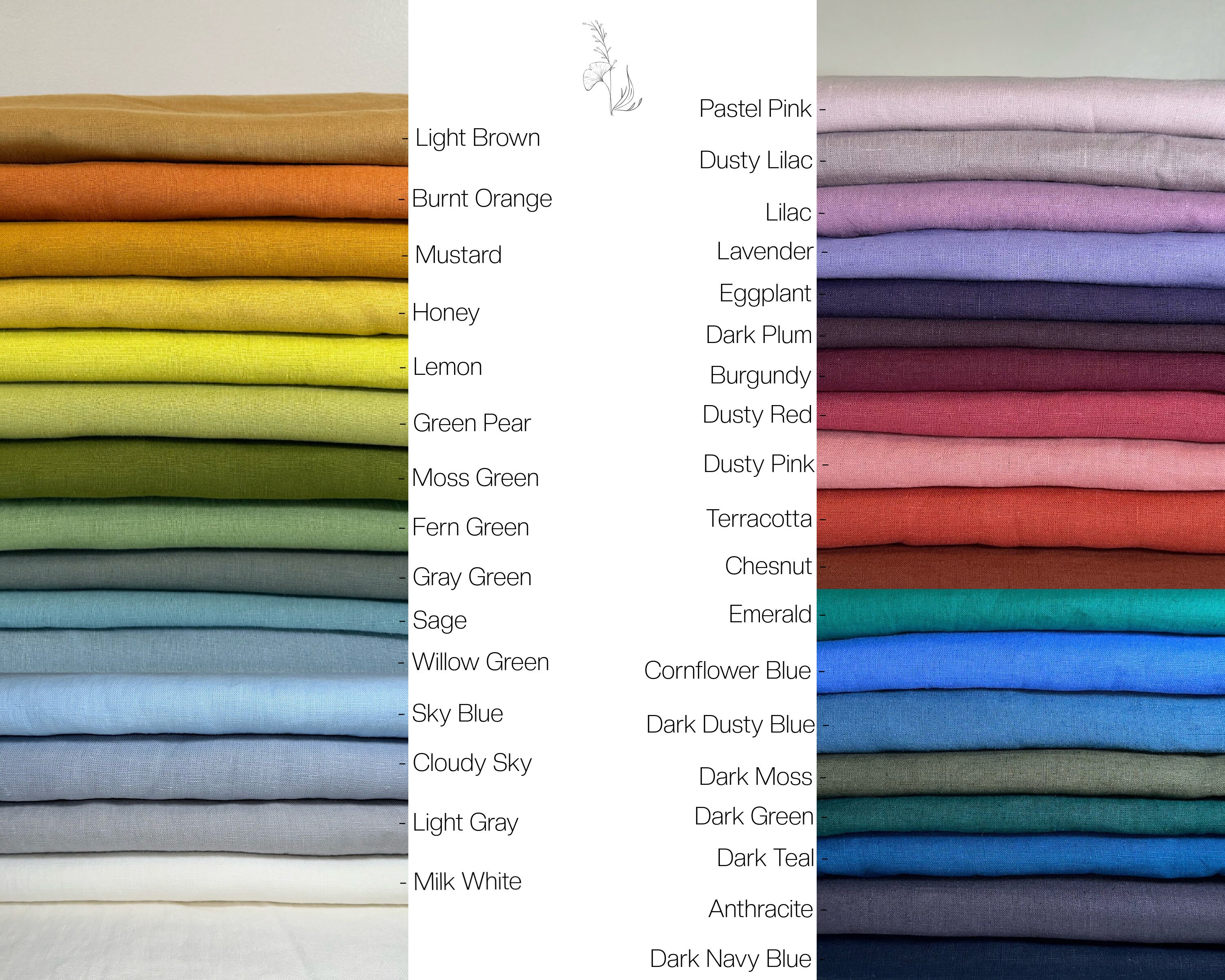 Swatches Linen Fabric Samples 100 Linen Washed Linen Softened Linen - Etsy