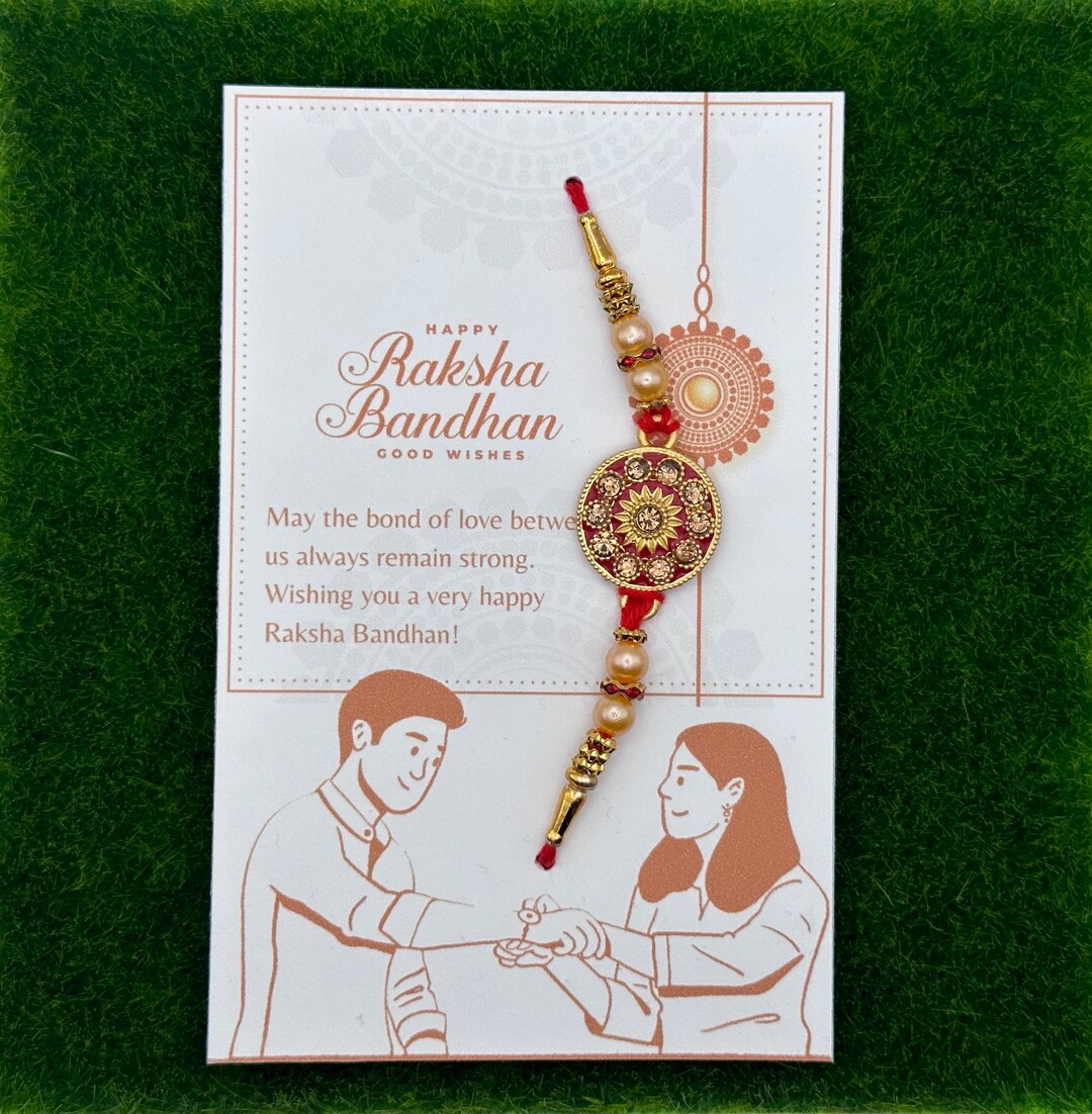 Indian Rakhi, Rakhri, Rakhi, Lotus Rakhi, Moti Rakhi,bhaiya Rakhi Card ...