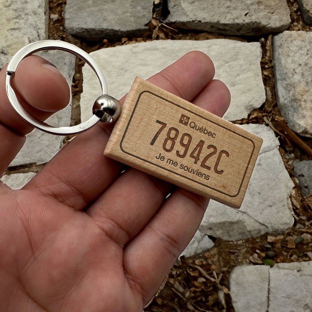 Quebec Custom License Plate Keychains, Customizable Personalized ...