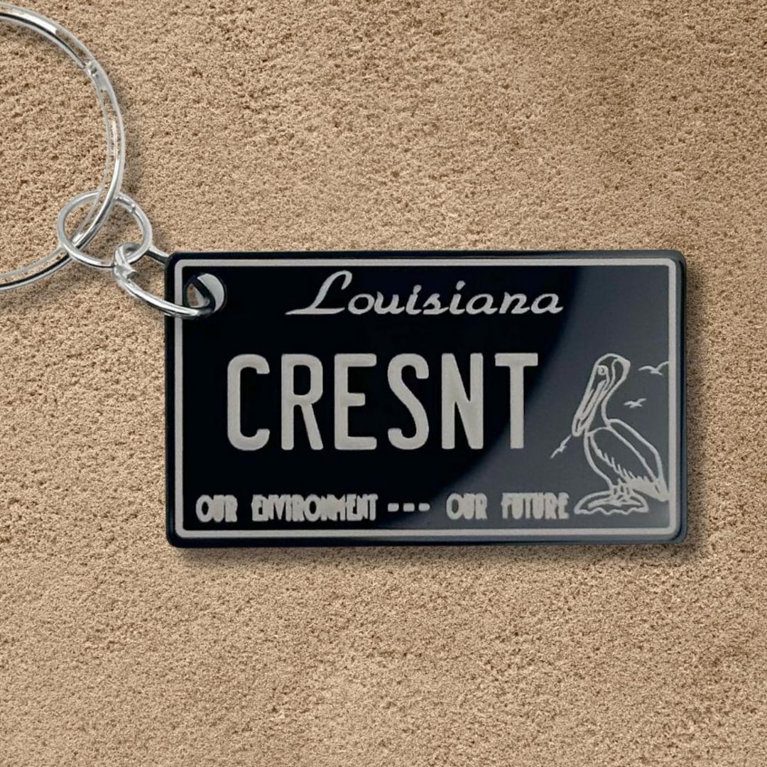 Louisiana State License Plate Keychain New Car Gift Keyring, New Car ...