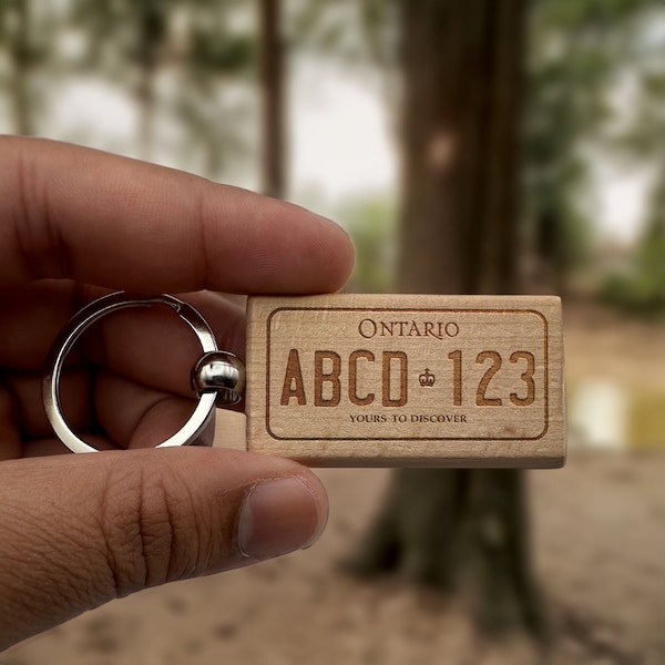 Customizable Keychain License Plate - Etsy