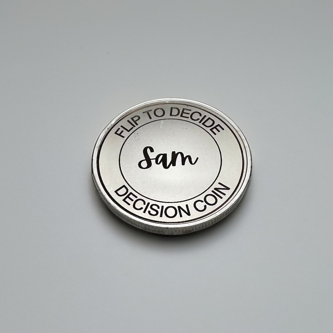 Valentine Day Gift Decision Maker Engraved Couples Personalized Flip ...