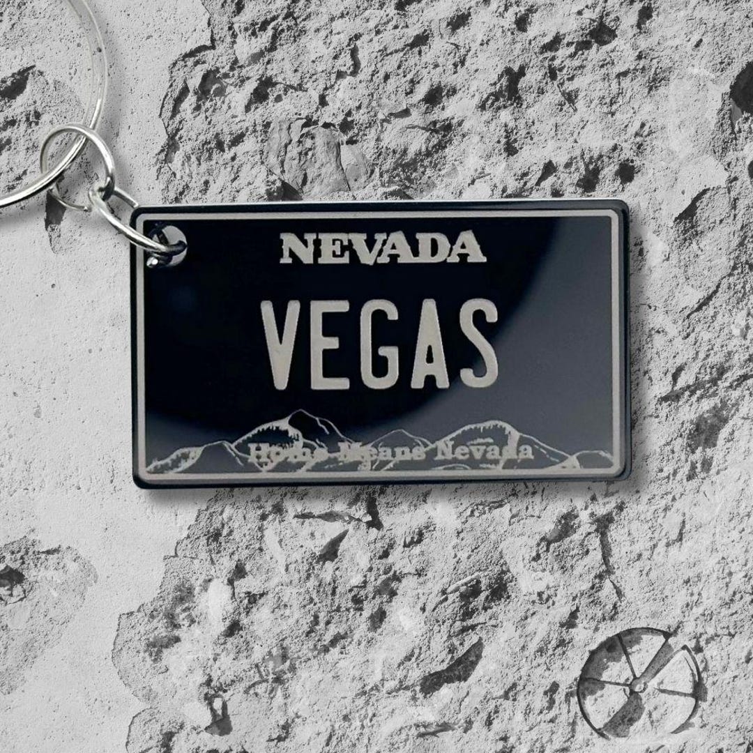 Nevada State License Plate Keychain New Car Gift Keyring, New Car Gift ...
