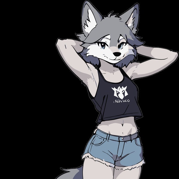 Furry Sticker - Etsy