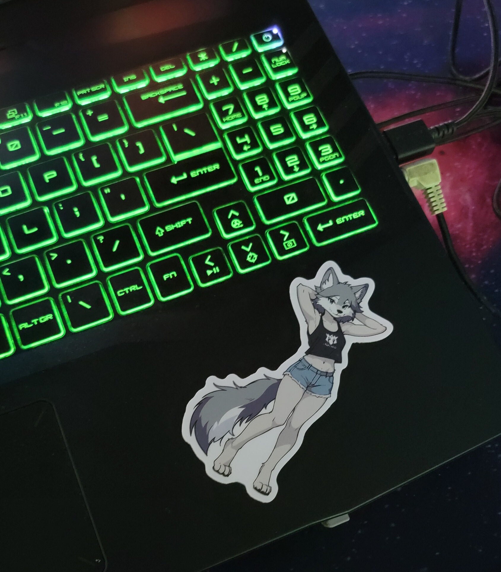 Laid-back Lupine Decal Furry 3 Inch Vinyl Sticker - Etsy