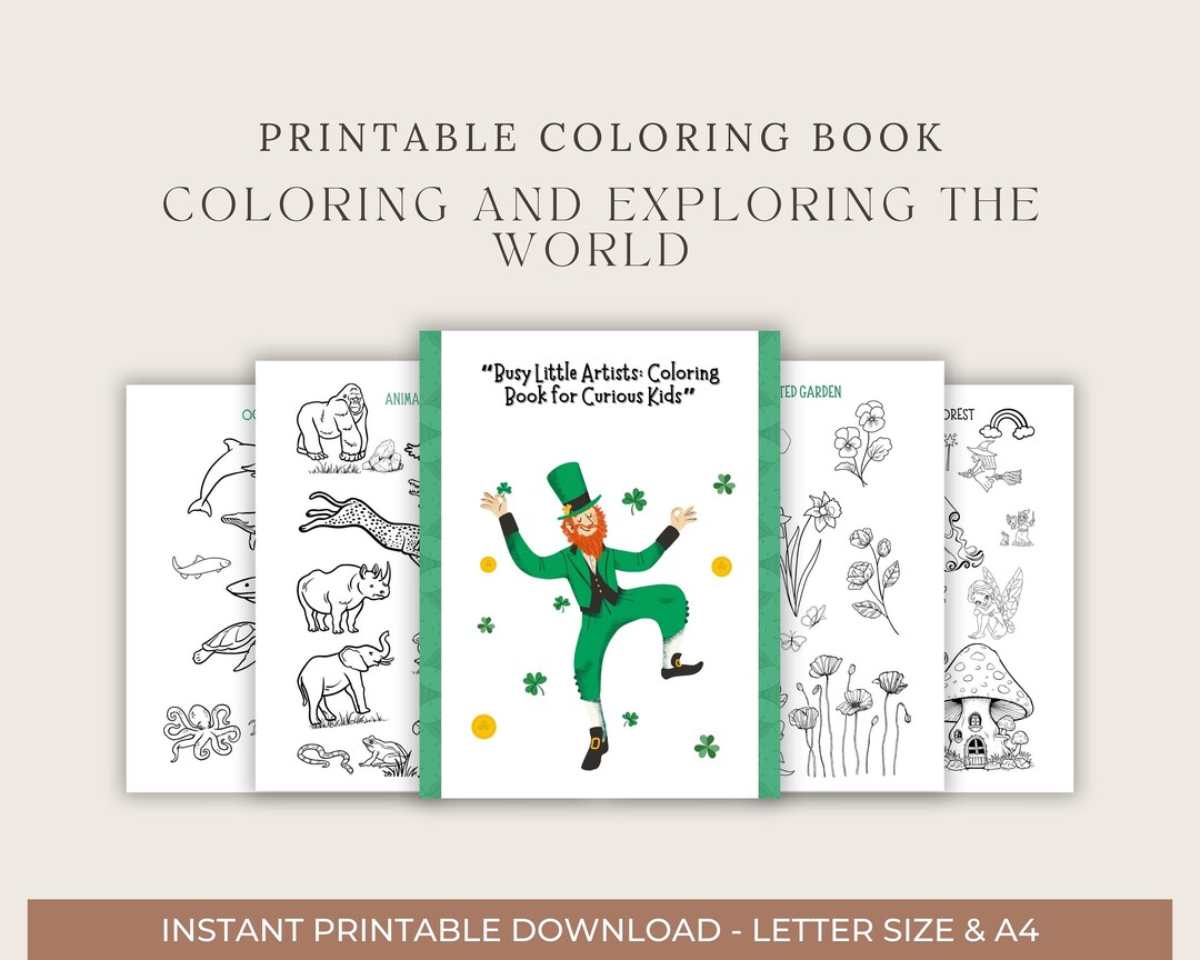 Coloring Book for Curious Kids Busy Books for Homeschool Coloring Pages ...