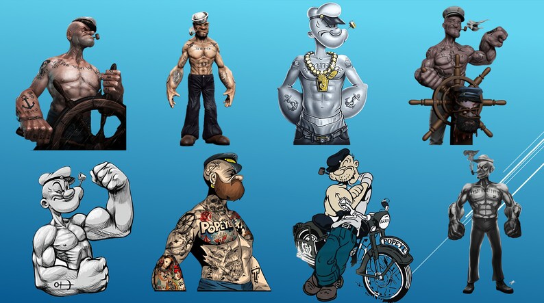 High Resolution Popeye Clipart & Wallpapers - Etsy