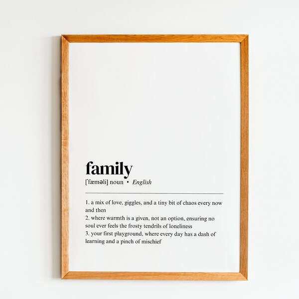 Family Definition - Etsy