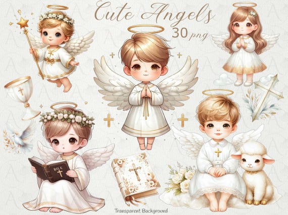Baptismal Background Design Angel