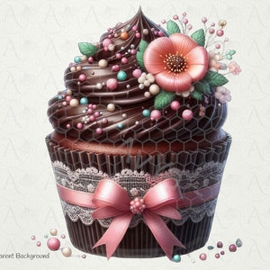 Sweet Treats Clipart Set - 23 PNG Cupcakes Desserts Bakery -birthday ...