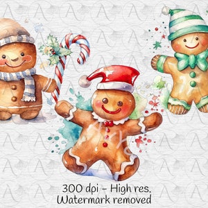 Gingerbread Man Clipart Christmas Cookie Christmas PNG - Etsy
