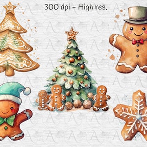 Christmas Clipart Bundle- Christmas PNG, Santa, Christmas Tree, Elf ...
