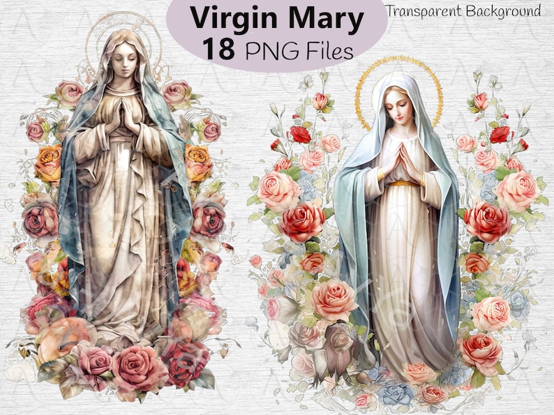Virgin Mary Praying Clipart Virgin Mary Png Our Lady of - Etsy Australia