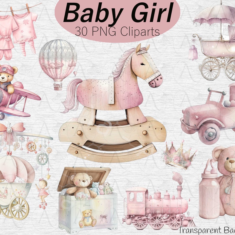 Its a Girl Clipart - Etsy