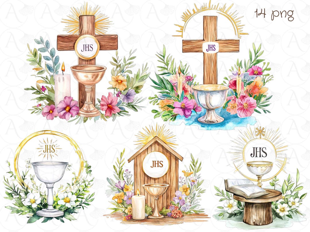 Holy Communion JHS , Chalice Holy Clipart, Christian Religious Png ...