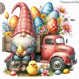 Spring Gnome Sublimation Bundle: Easter Gnomes, Vintage Truck, and ...