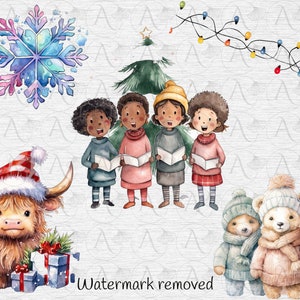Christmas Clipart Bundle- Christmas PNG, Santa, Christmas Tree, Elf ...