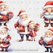 Christmas Clipart Bundle- Christmas PNG, Santa, Christmas Tree, Elf ...