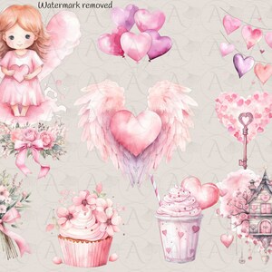 Pink Valentines Day Clipart, Valentines PNG, Pink Teddy Clipart, Blush ...