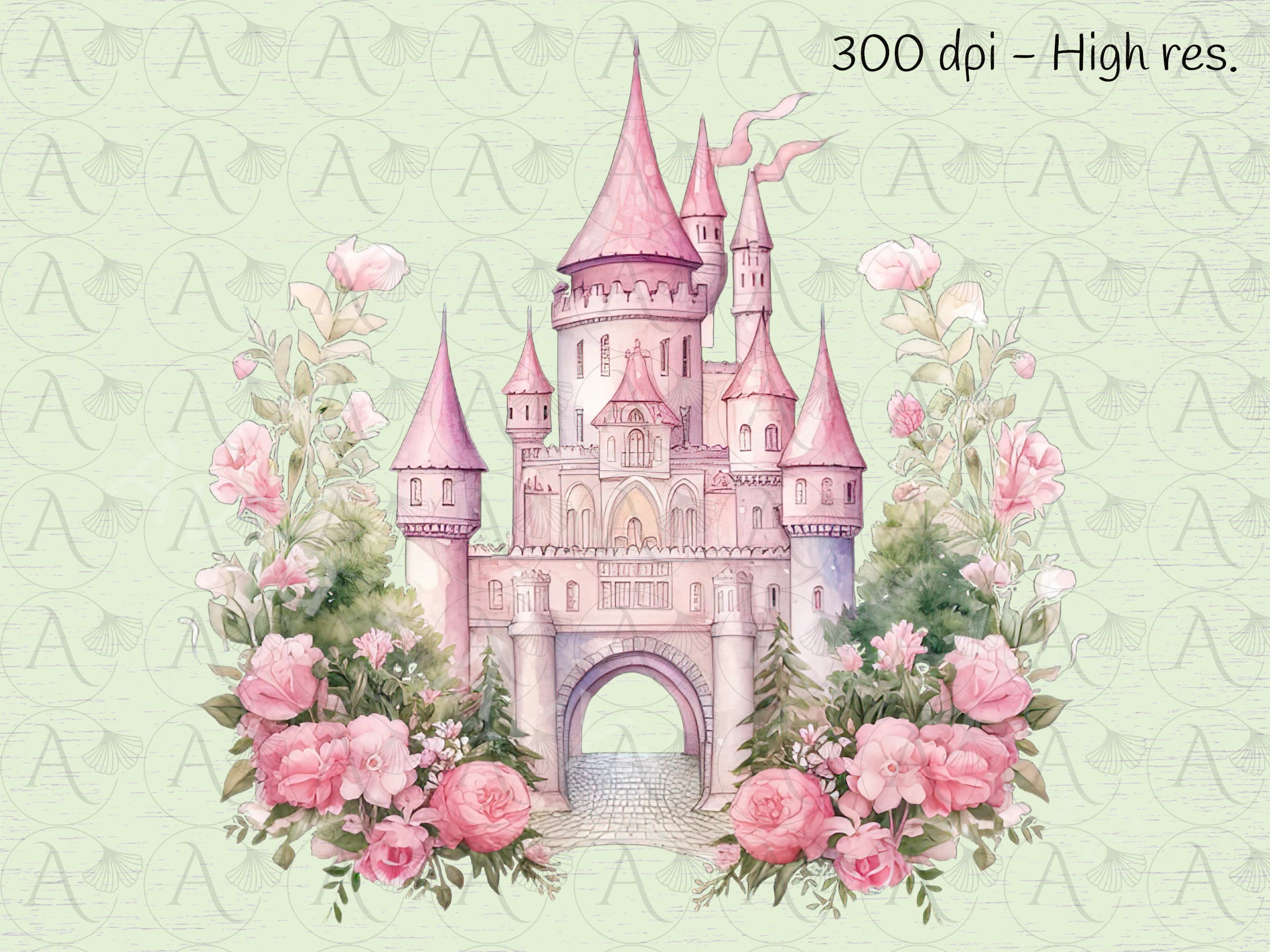 Princess Castle Clipart Pink Castle Birthday Party Baby - Etsy UK