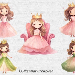 Pink Princess Clipart, Princess Castle, Carriage, Knight, Pony, Flower ...
