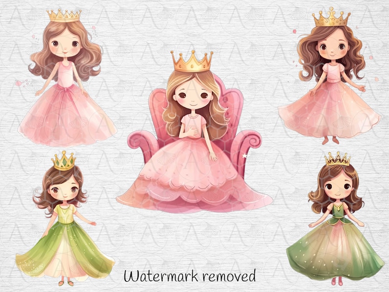 Pink Princess Clipart Princess Castle Carriage Knight - Etsy