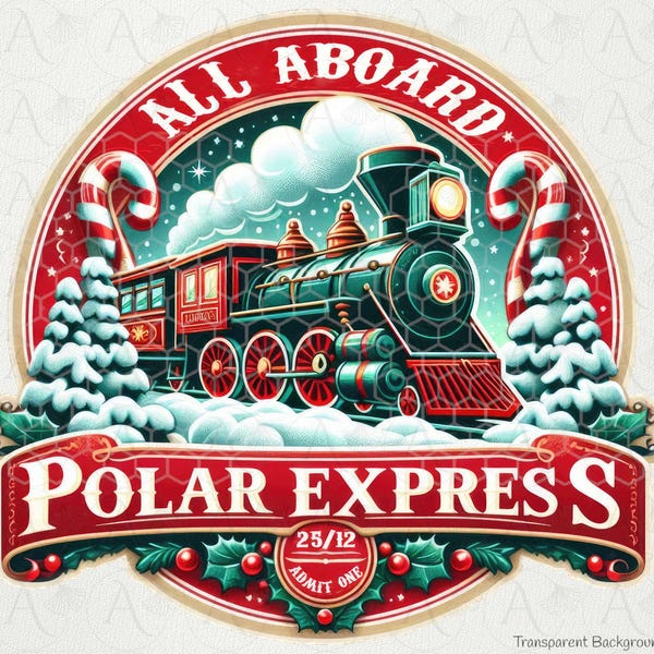 Polar Express Clipart - Etsy