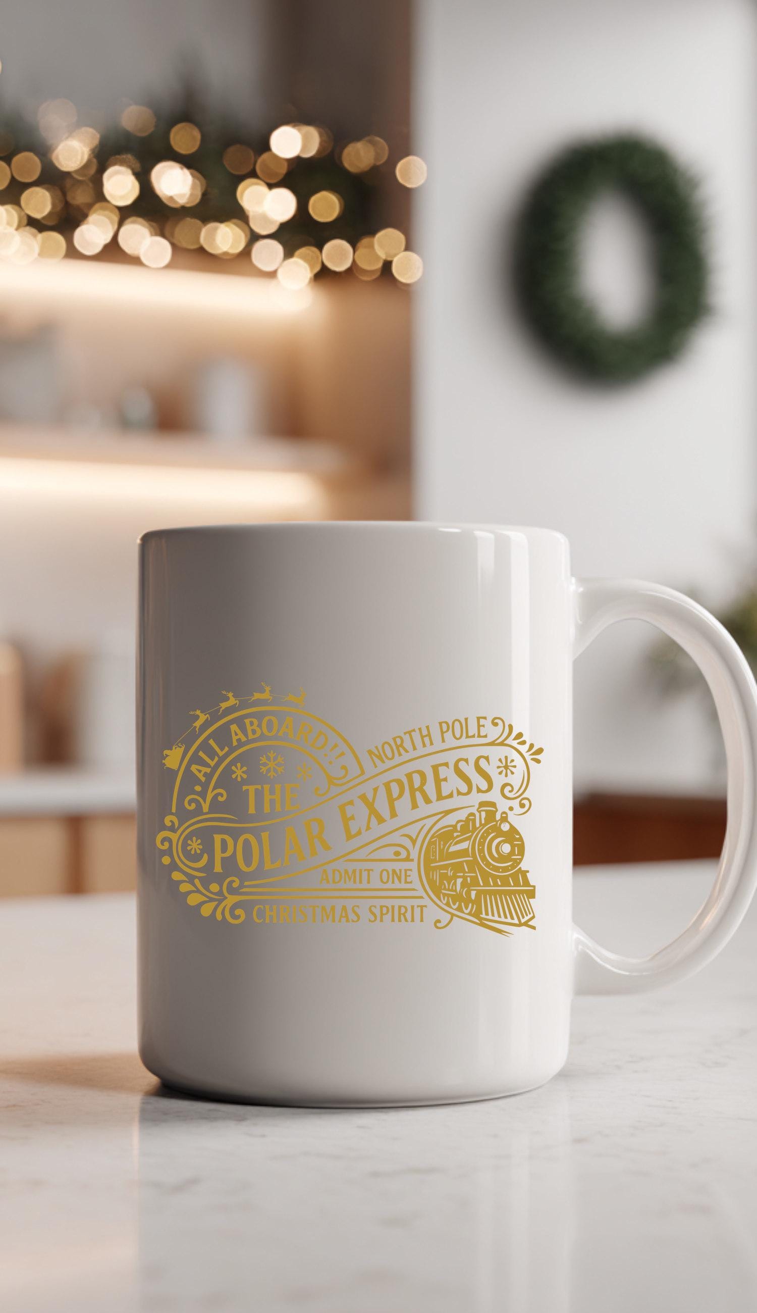 Polar Express Clipart : Christmas Golden Train, XMAS Sublimation PNG ...