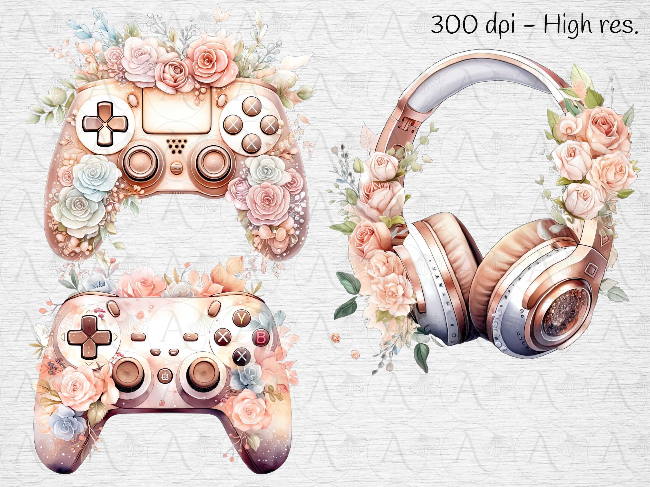Girl Gaming Clipart PNG Game Controller Png Gamer Png Gamer - Etsy