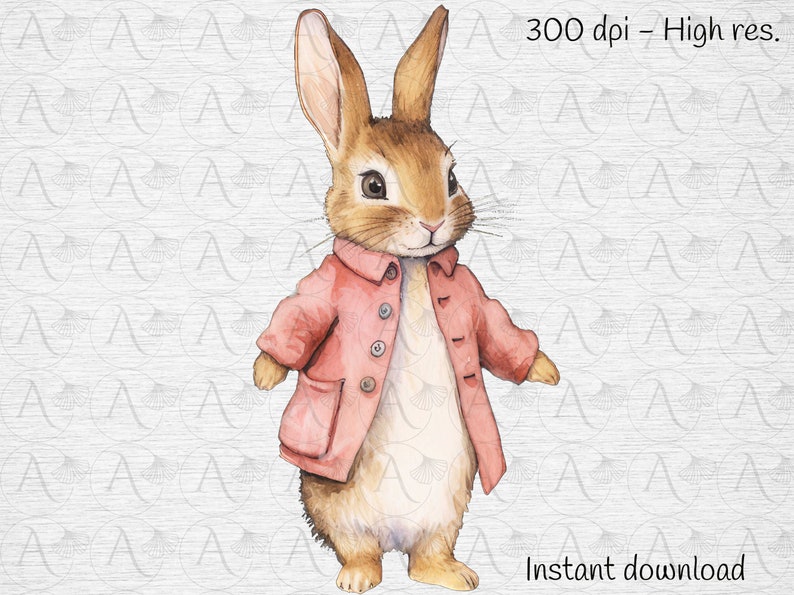 Flopsy Bunny Rabbit PNG Rabbit Pink Flopsy Bunny PNG, Sublimation ...