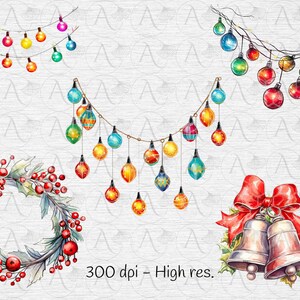 Christmas Clipart Bundle- Christmas PNG, Santa, Christmas Tree, Elf ...