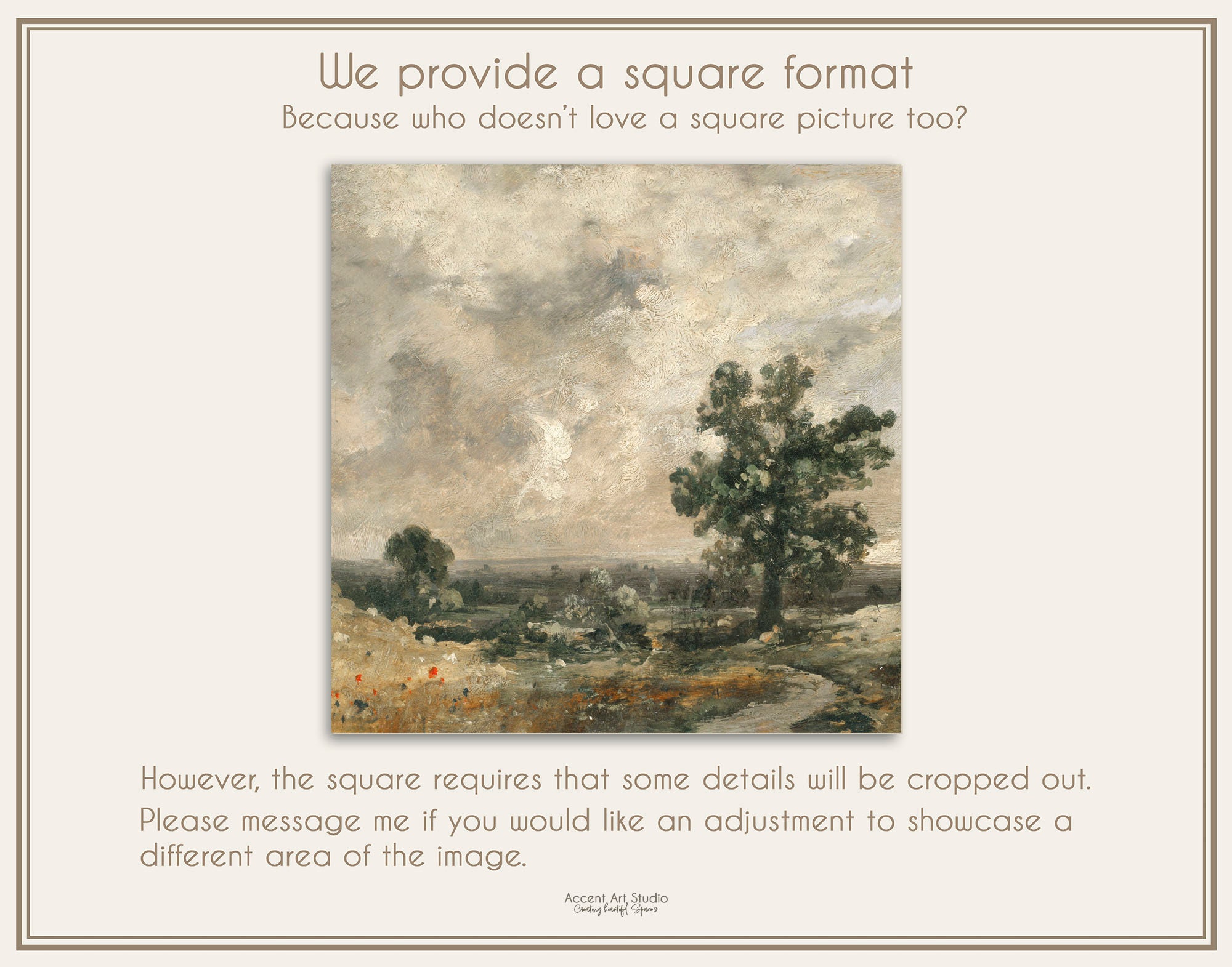 Rustic Vintage English Countryside Landscape/ Restored Antique Painting ...