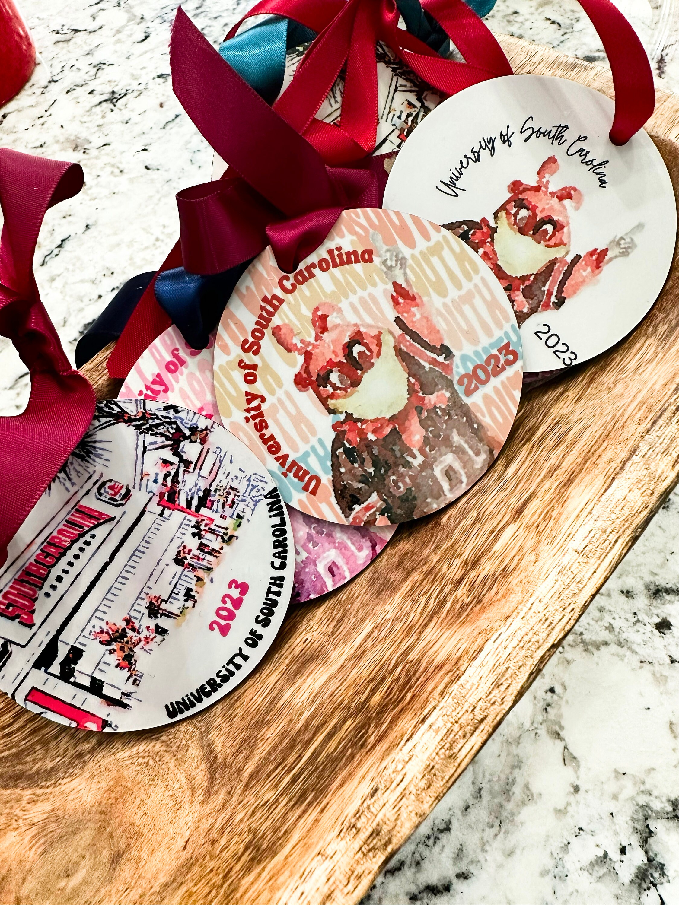 Gamecocks Handmade Ornament Decor Hang Tag Collegiate University of ...