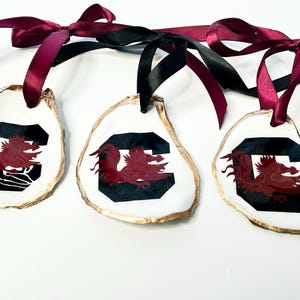 Gamecocks Handmade Ornament Shell Decor Hang Tag Collegiate University ...