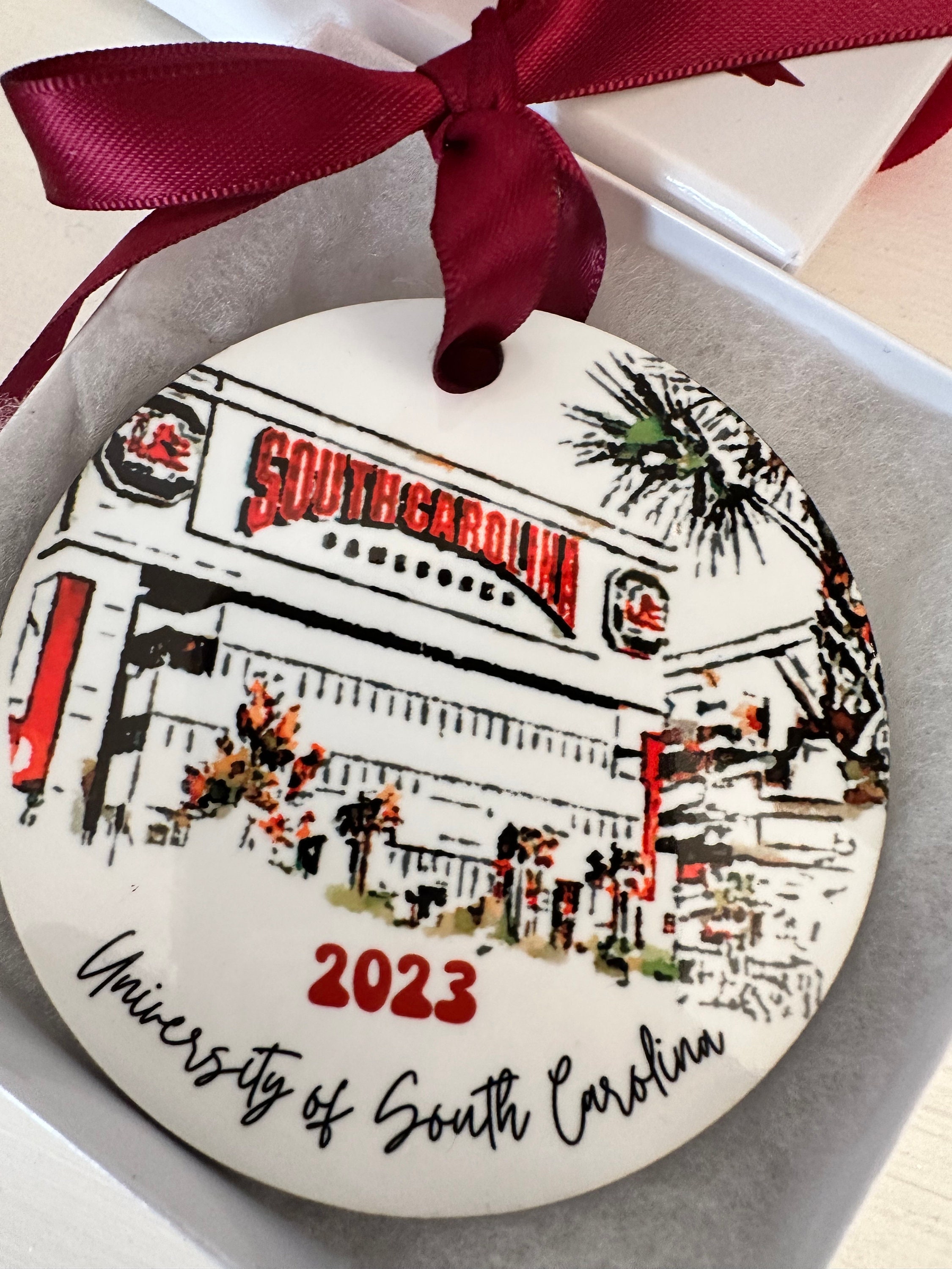 Gamecocks Handmade Ornament Decor Hang Tag Collegiate University of ...