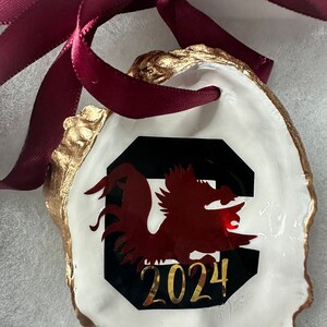 Gamecocks Handmade Ornament Shell Decor Hang Tag Collegiate University ...
