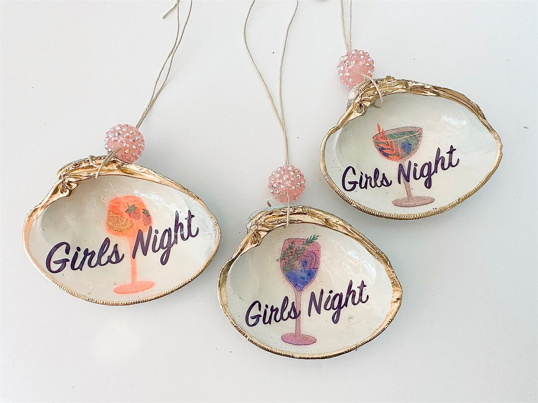 Girls Night Out Gift Trinket Tag Hostess Gift Cocktails GNO Fun Friends ...