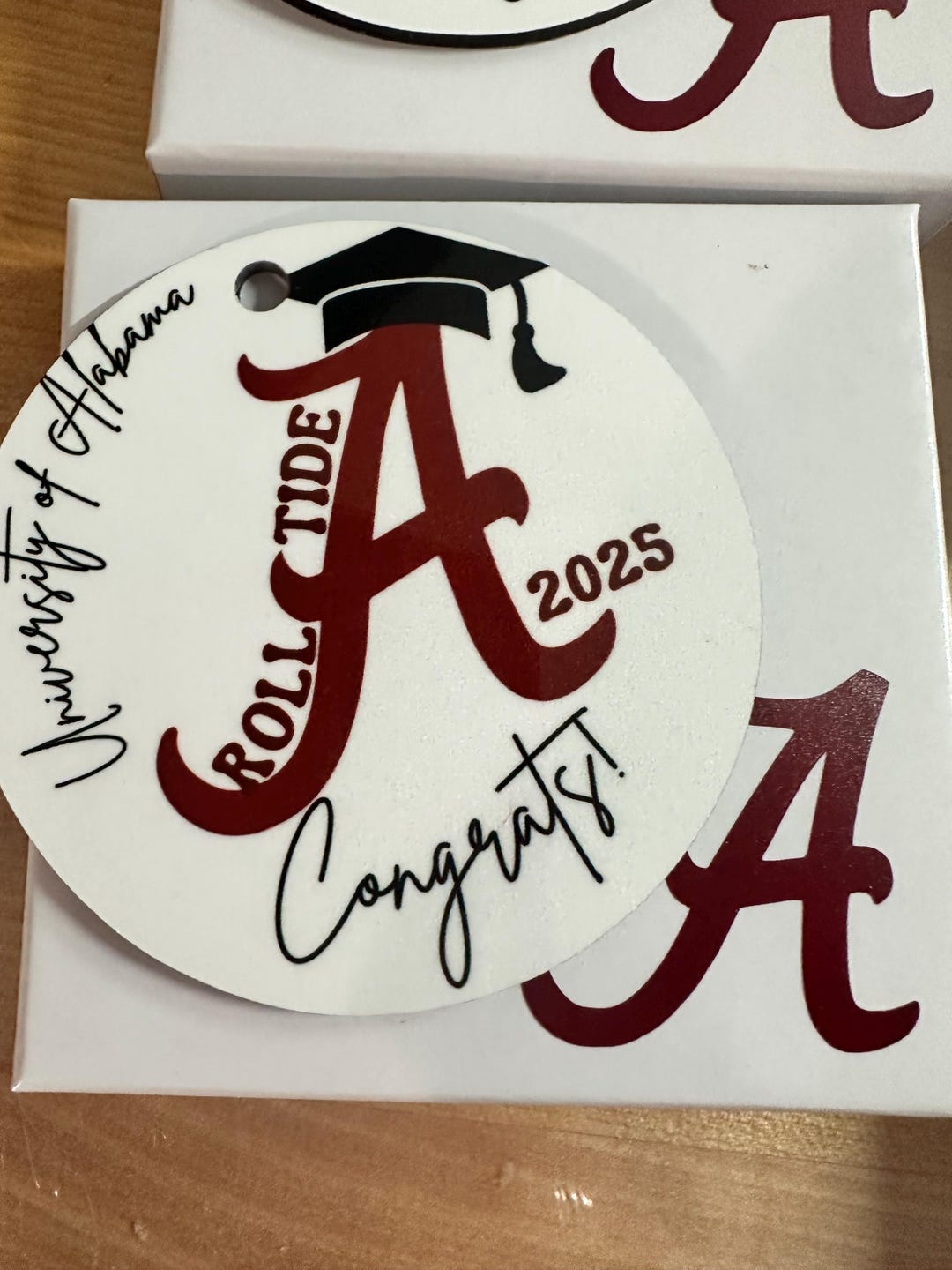 Alabama Roll Tide Graduate Handmade Gift Ornament University of Alabama ...