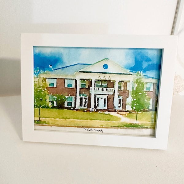 Tri Delta Watercolor - Etsy