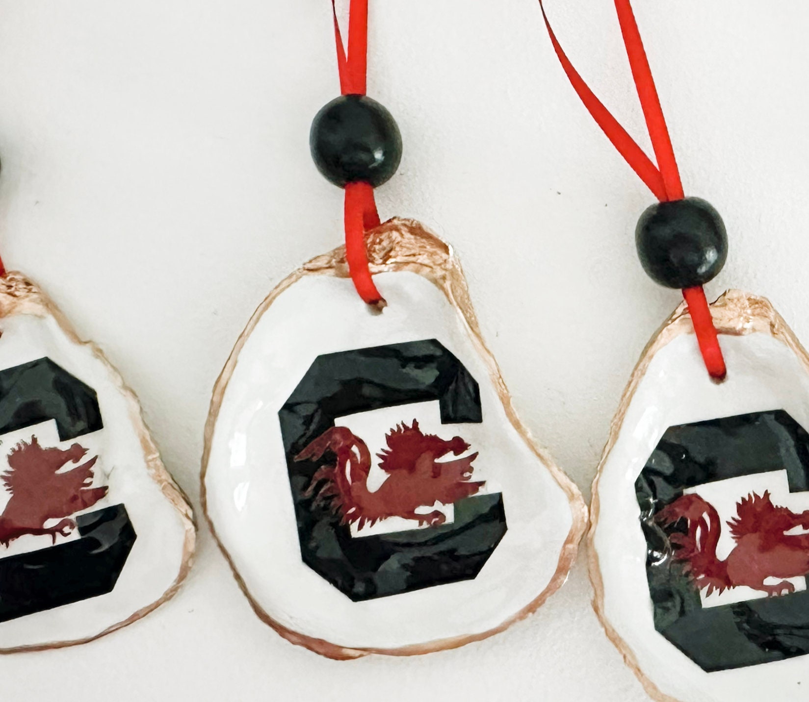 Gamecocks Handmade Ornament Shell Decor Hang Tag Collegiate University ...