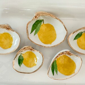 Lemon Shell Oyster Keepsake Gilded Cape Cod Art Lemon Tree for the Cook ...