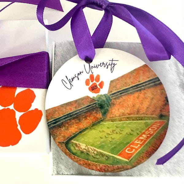 Clemson Ornament - Etsy